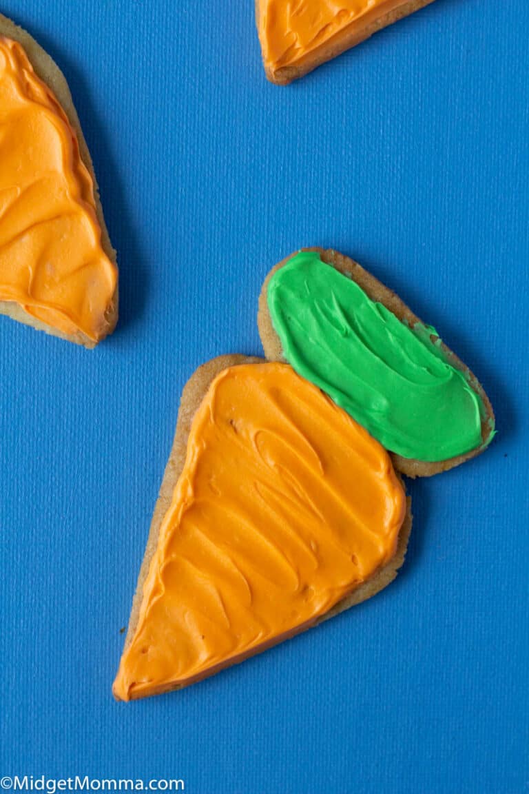 Carrot Shaped Easter Sugar Cookies - MidgetMomma.com