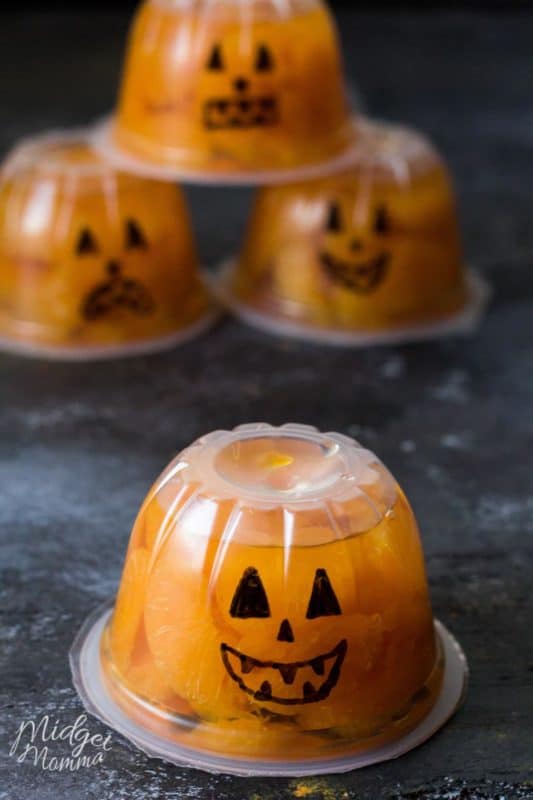 Jack-O-Lantern Fruit Cups