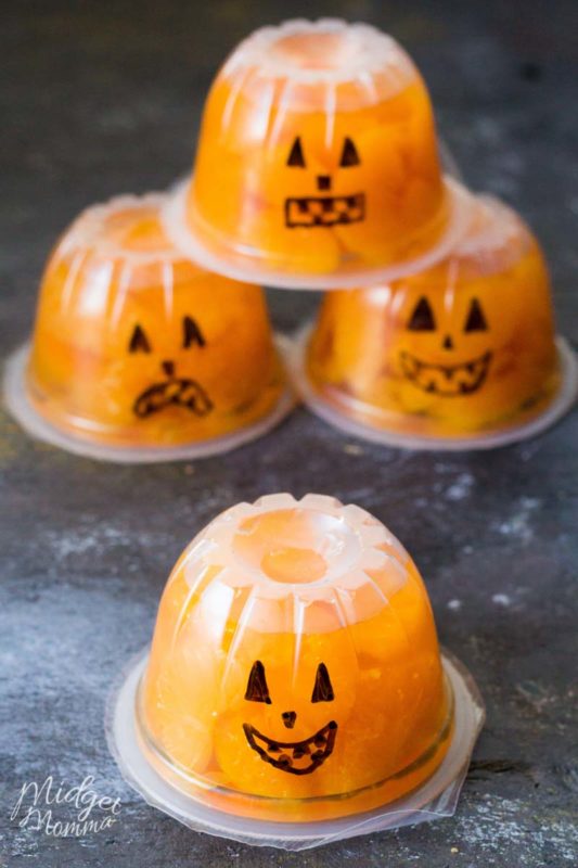 Jack-O-Lantern Fruit Cups