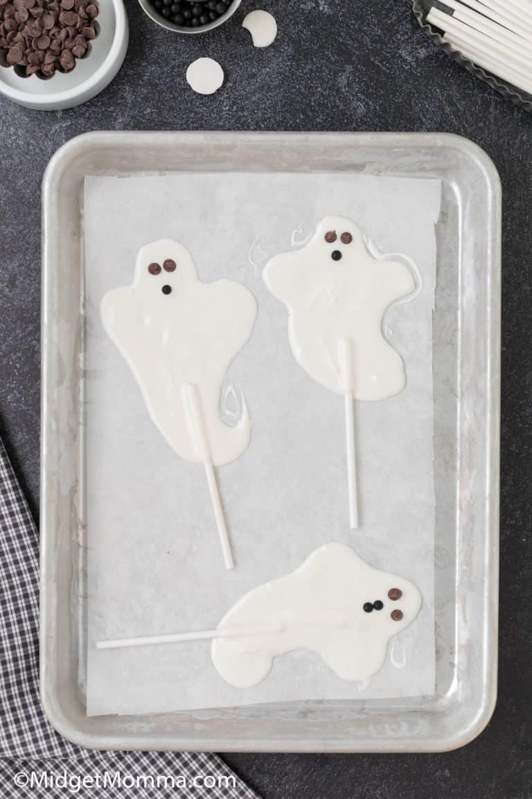 White Chocolate Ghost Pops