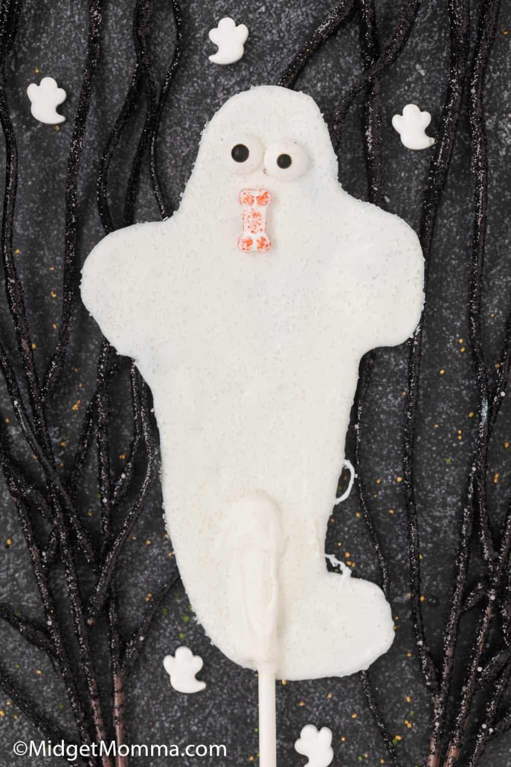 White Chocolate Ghost Pops