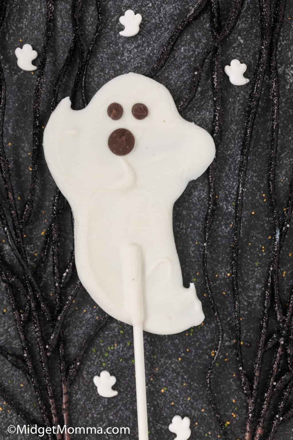 White Chocolate Ghost Pops