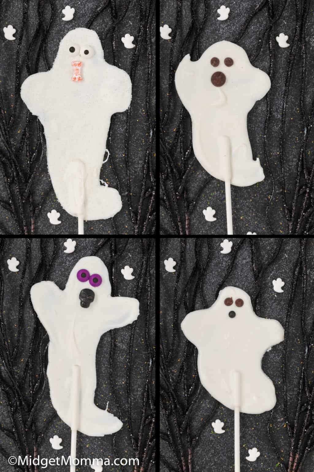 White Chocolate Ghost Pops