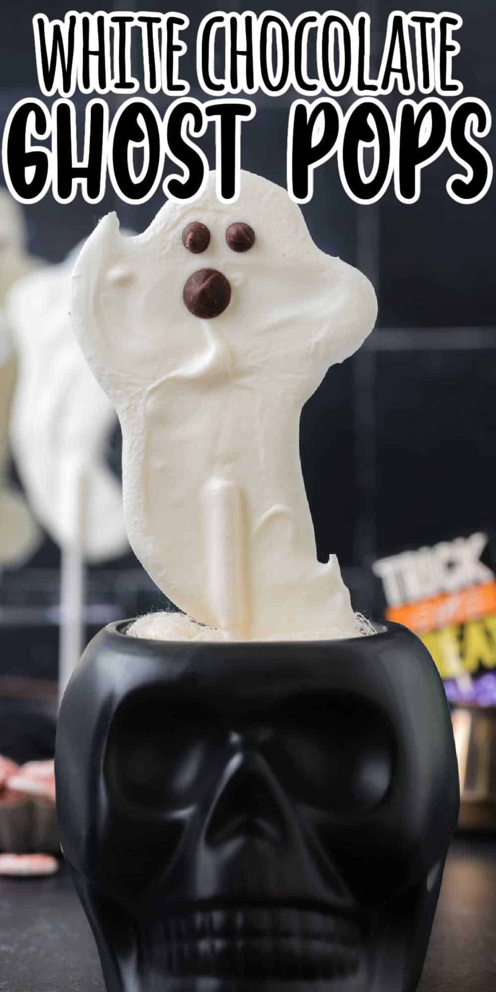 White Chocolate Ghost Pops