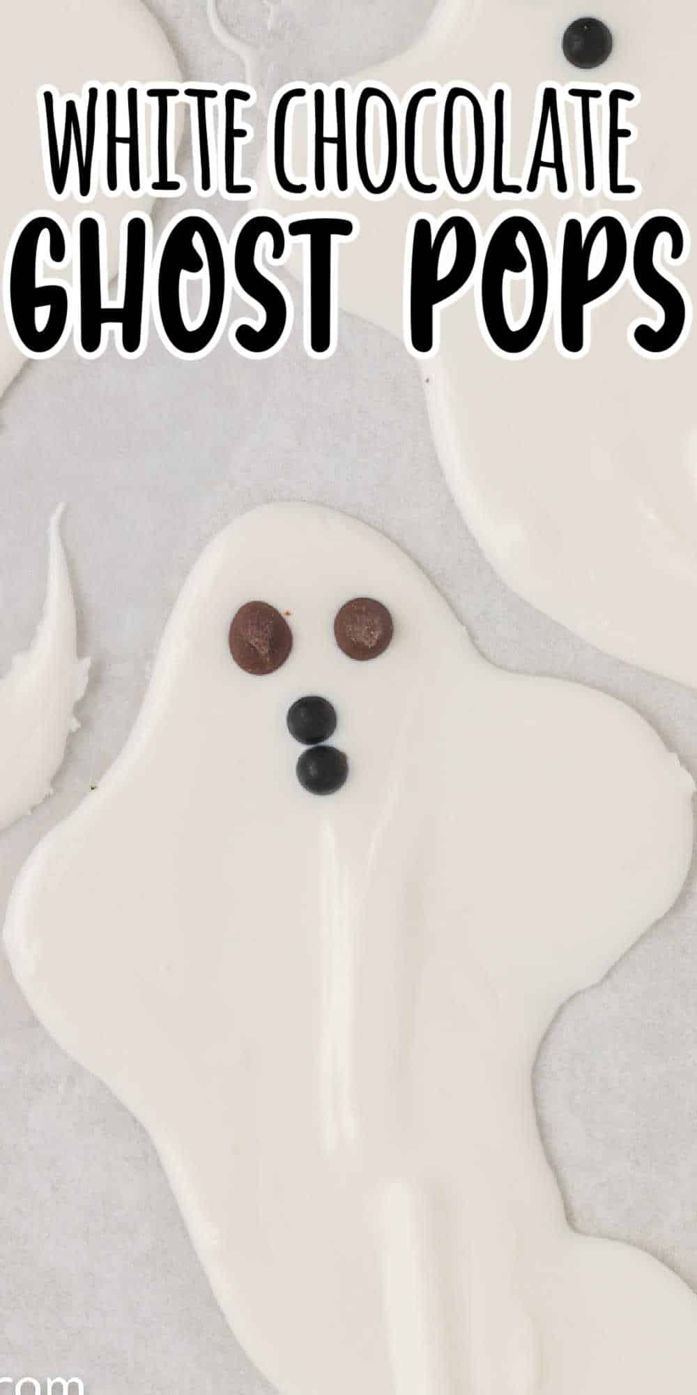White Chocolate Ghost Pops