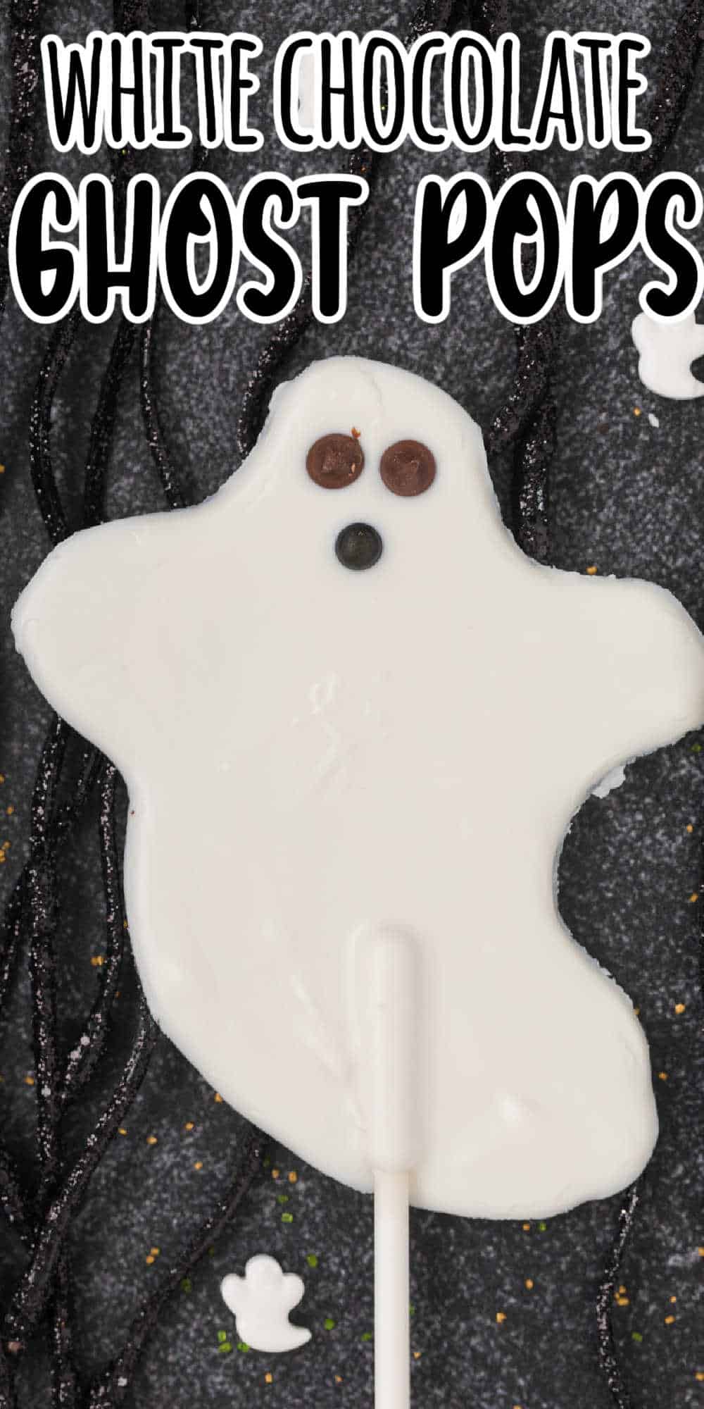 White Chocolate Ghost Pops