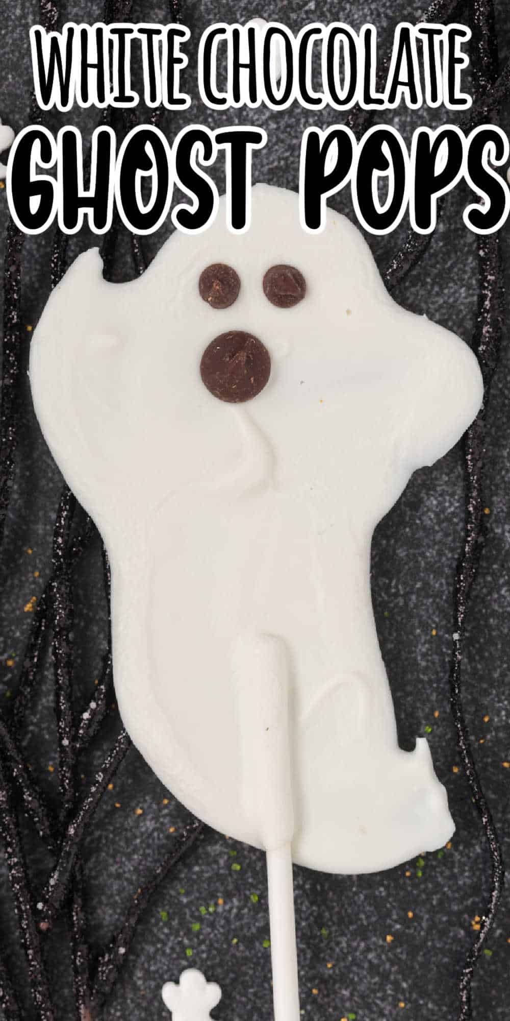 White Chocolate Ghost Pops