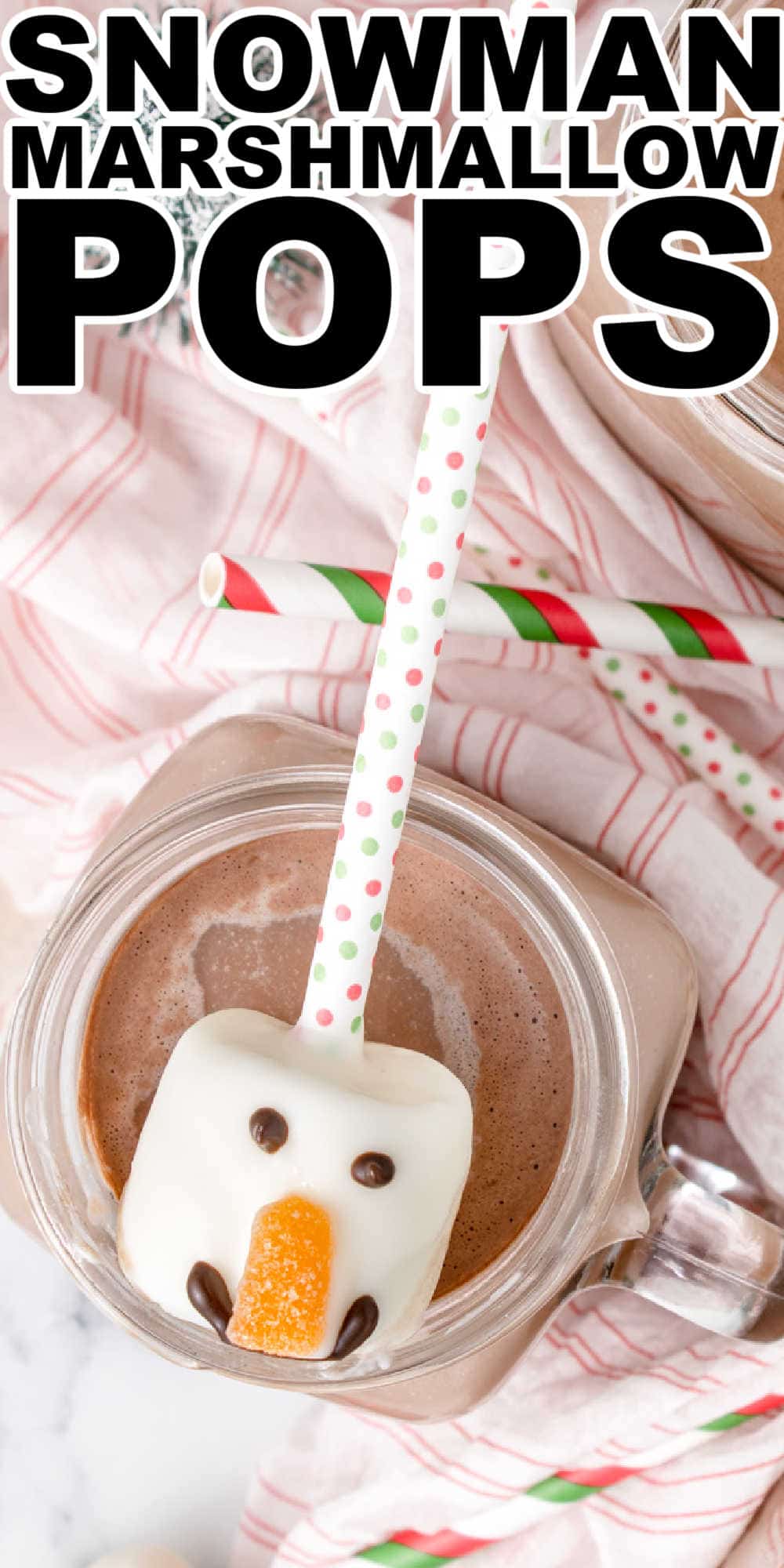 Snowman Marshmallow Pops