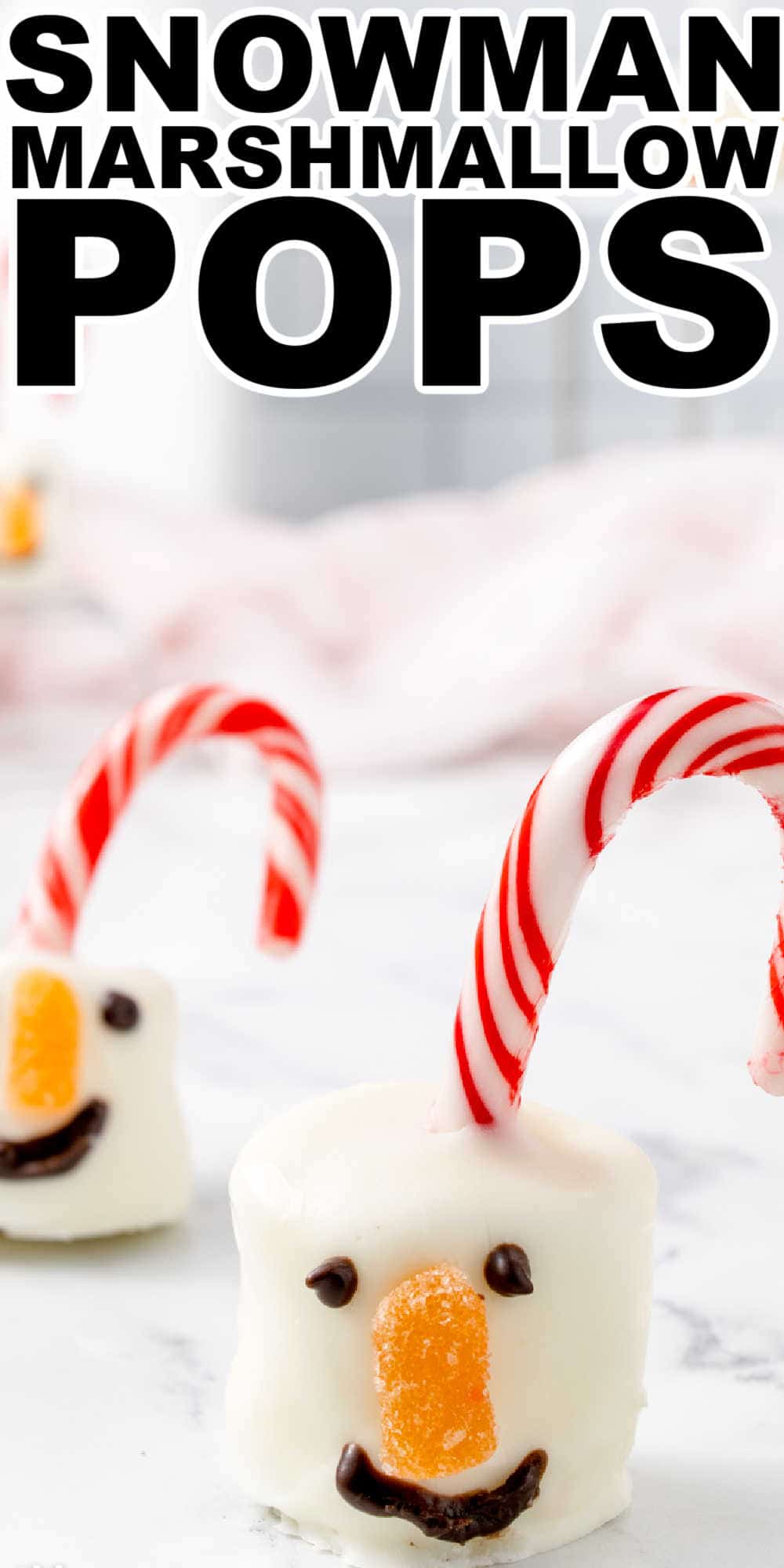 Snowman Marshmallow Pops