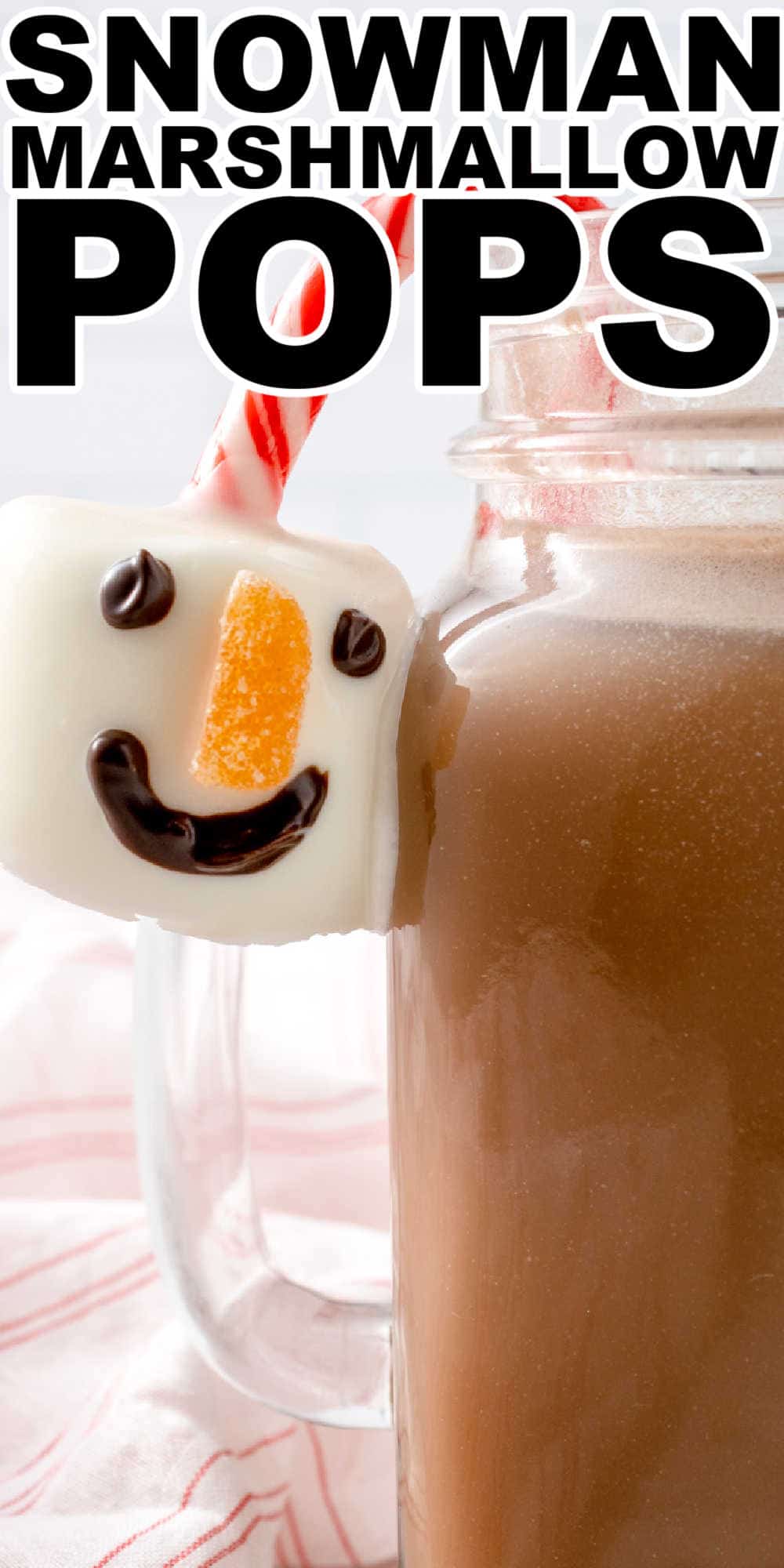 Snowman Marshmallow Pops