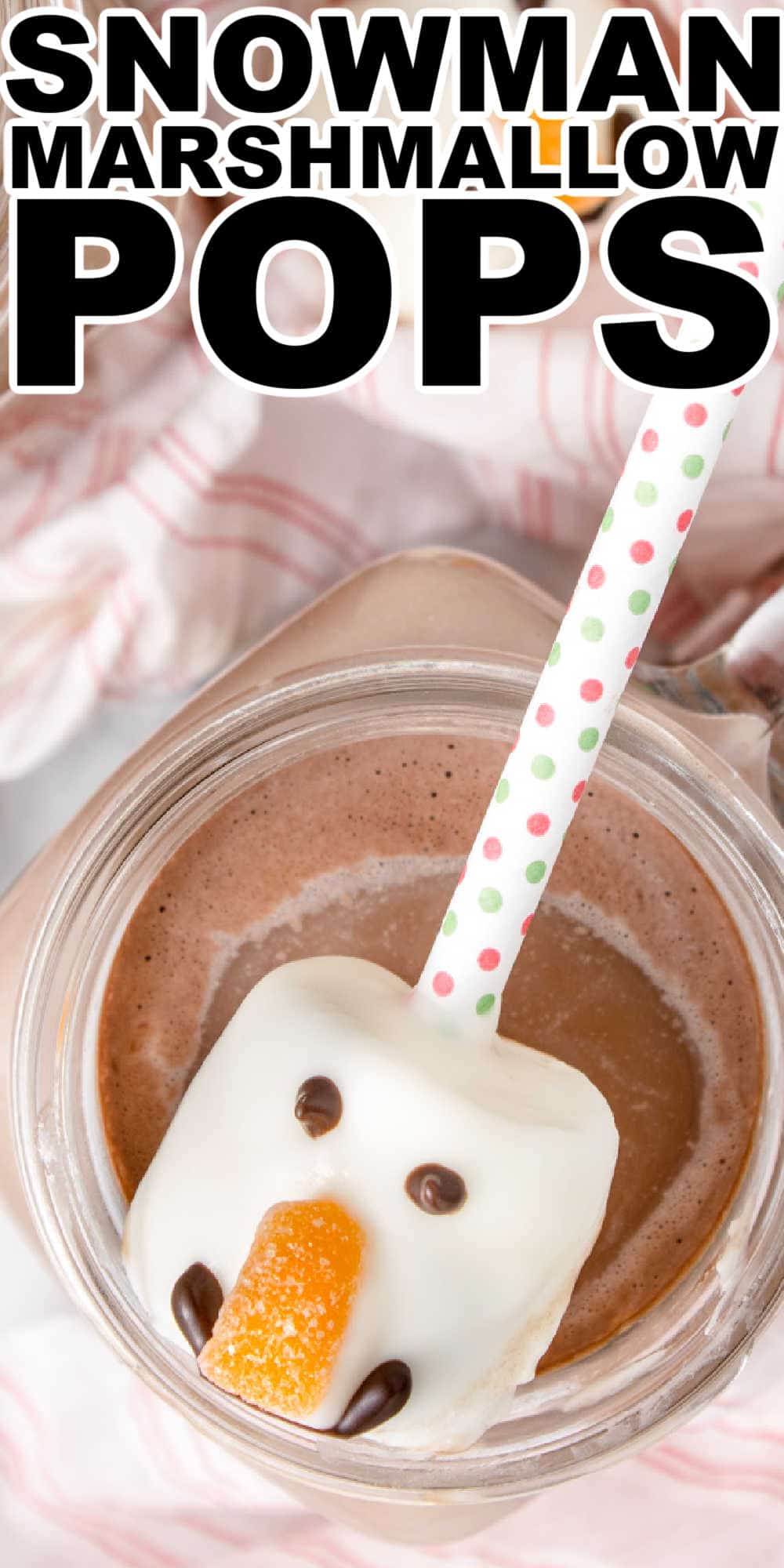 Snowman Marshmallow Pops