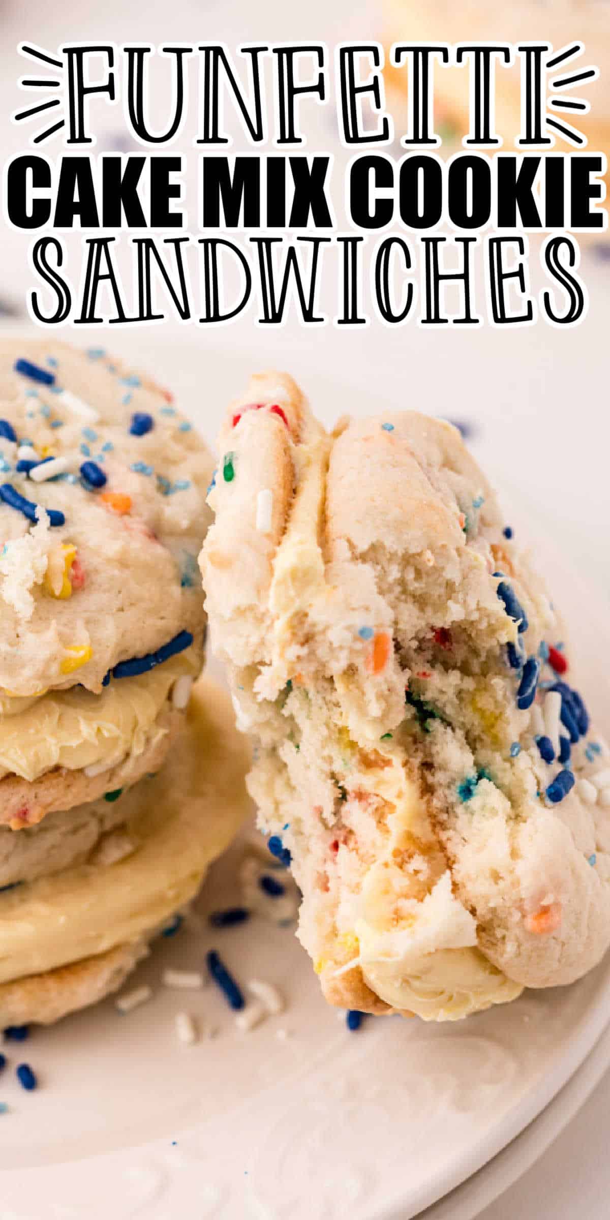 Funfetti Cake Mix Cookie Sandwiches Recipe