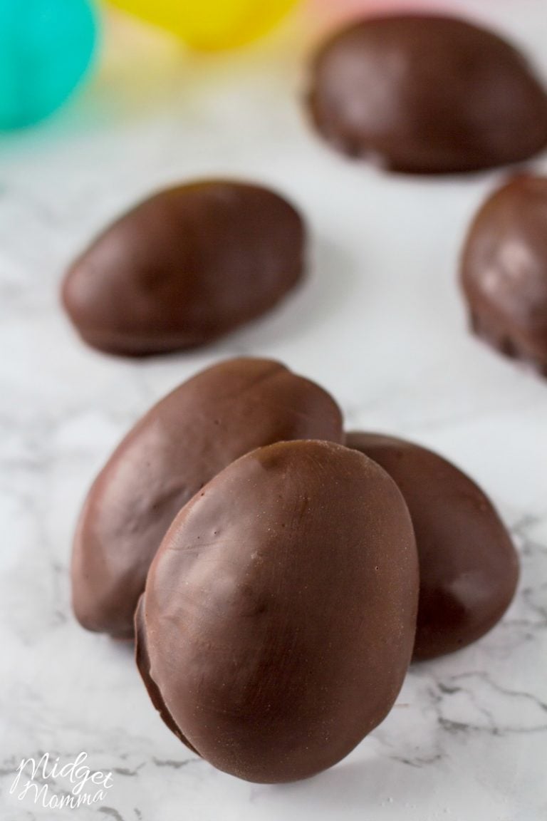 Chocolate Covered Marshmallow Eggs • MidgetMomma