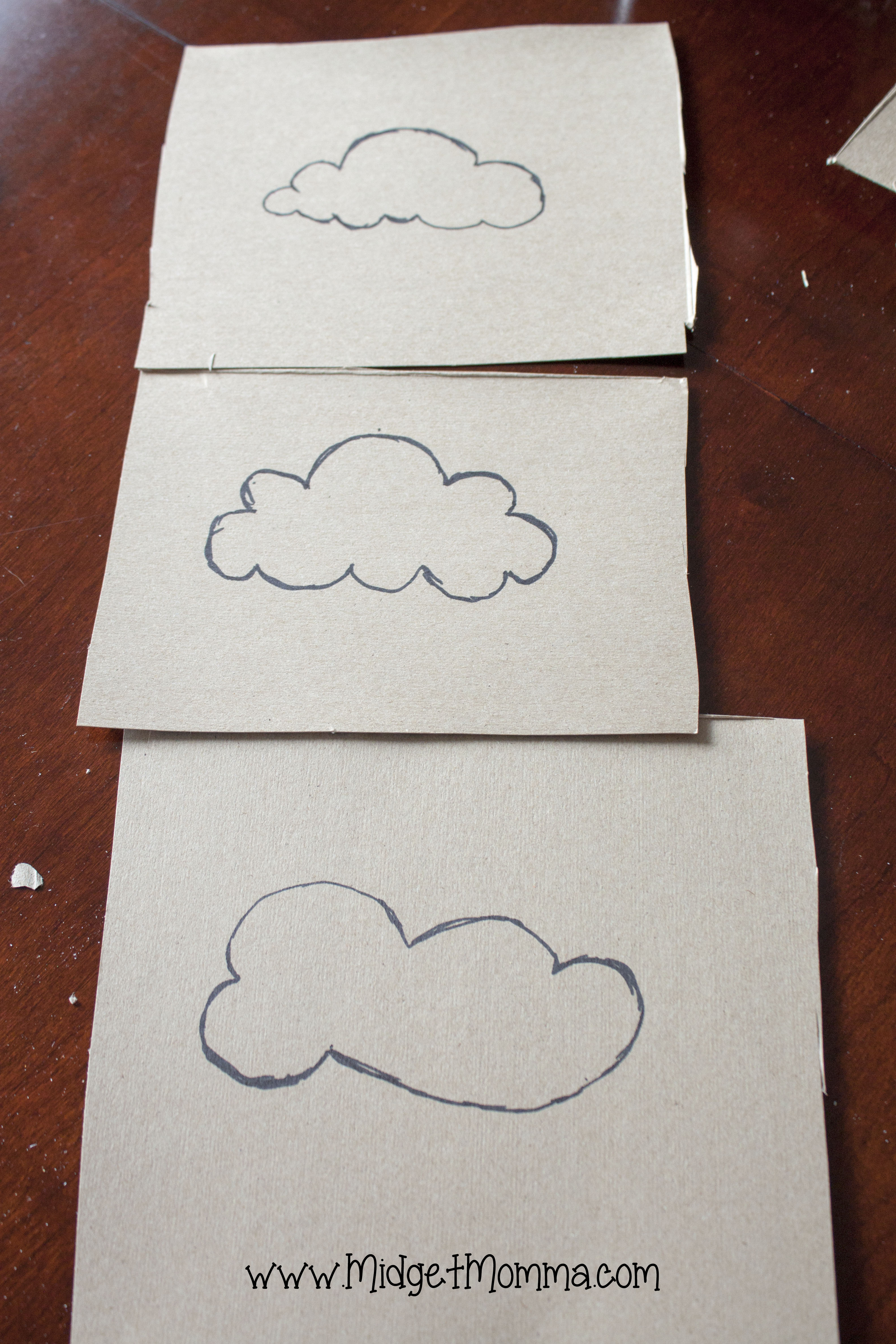 DIY Cloud Wall Stencil