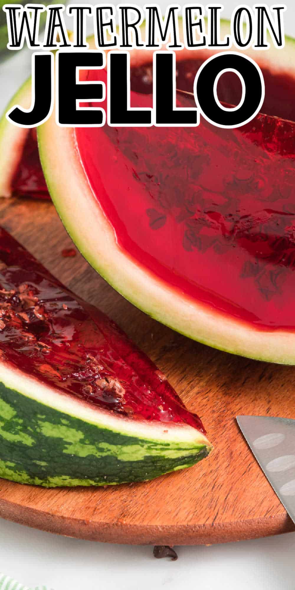 Watermelon Jell-O Slices Recipe (How to Fill a Watermelon with Jello)