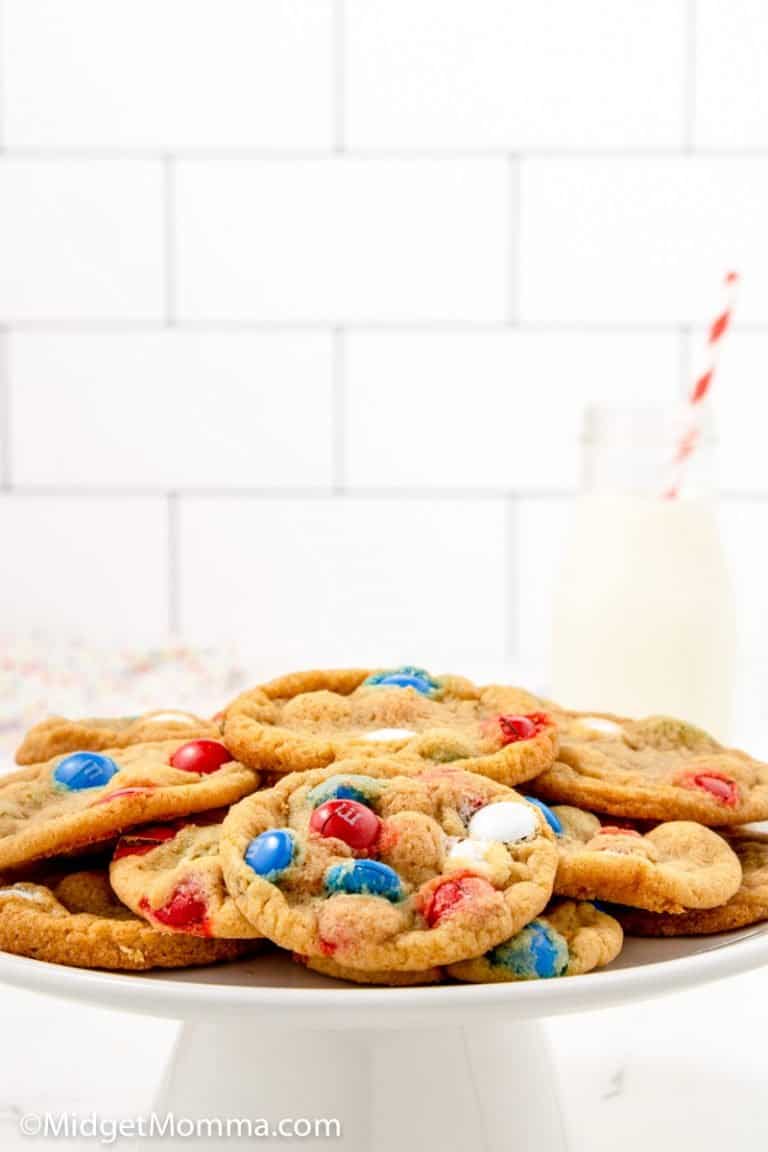 Patriotic M&M Cookies Recipes - Easy M&M Cookies Recipe