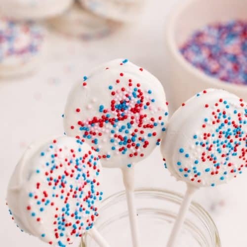 Red White and Blue Chocolate Covered Oreos - 4th Of July Oreos
