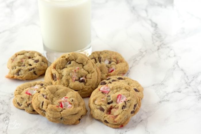 Peppermint Chocolate Chip Cookies • MidgetMomma
