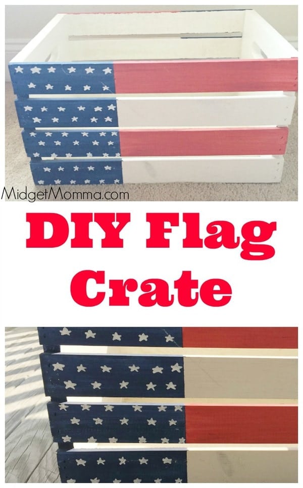 DIY Flag Crate • MidgetMomma