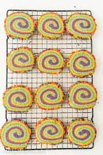 Rainbow Pinwheel Cookies Recipe (Rainbow Swirl Sugar Cookies)
