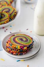 Rainbow Pinwheel Cookies Recipe (Rainbow Swirl Sugar Cookies)