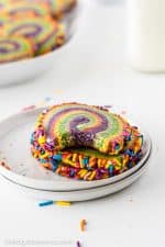 Rainbow Pinwheel Cookies Recipe (Rainbow Swirl Sugar Cookies)