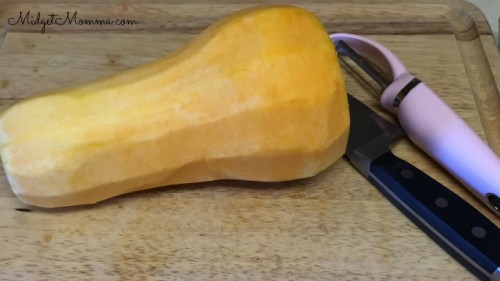 Peel Butternut Squash Step by Step Instructions