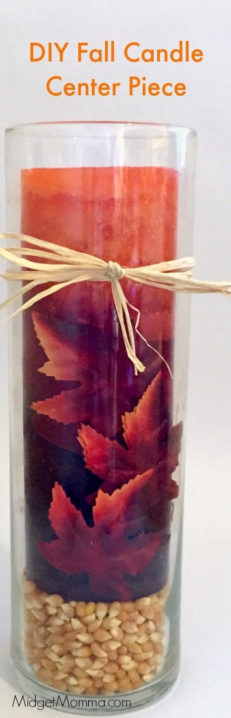 DIY Fall Candle Center Piece