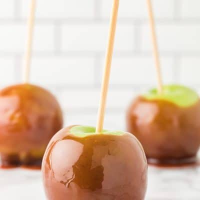 Caramel Turtle Apple with homemade caramel