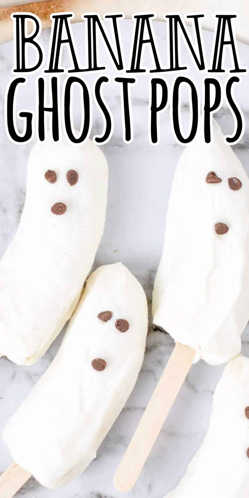Yogurt Banana Ghost Pops Healthy Halloween Snack
