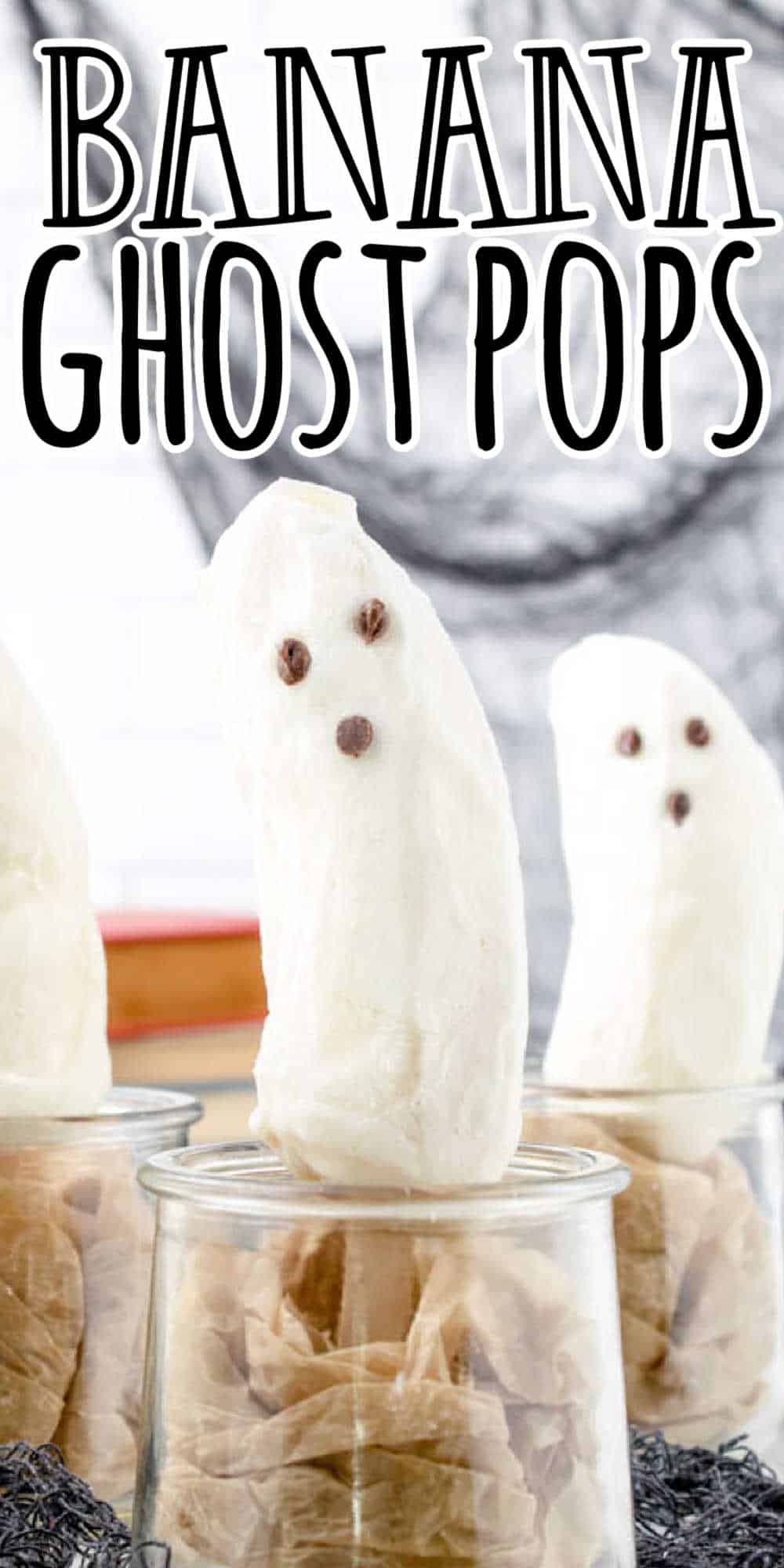 Yogurt Banana Ghost Pops Healthy Halloween Snack