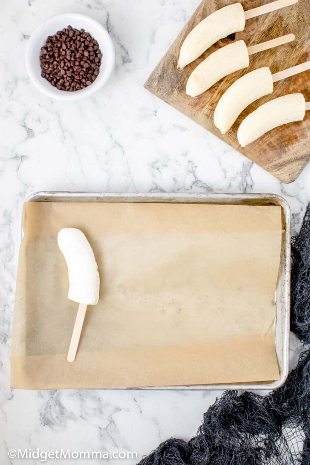 Yogurt Banana Ghost Pops Healthy Halloween Snack