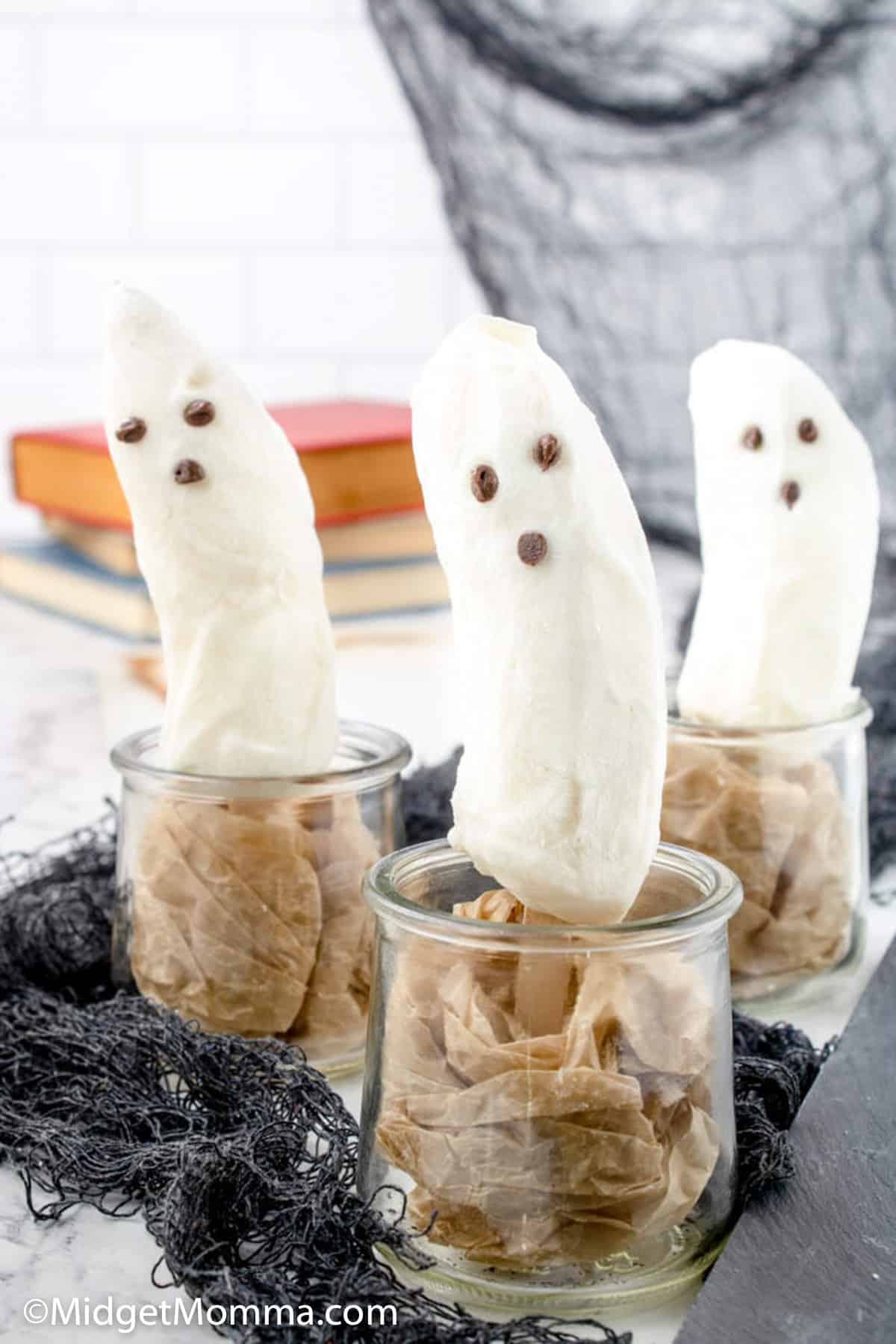 Yogurt Banana Ghost Pops Healthy Halloween Snack