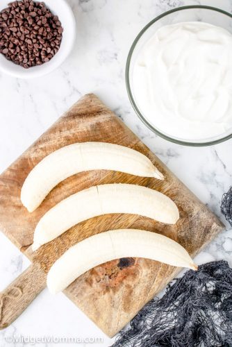 Yogurt Banana Ghost Pops Healthy Halloween Snack
