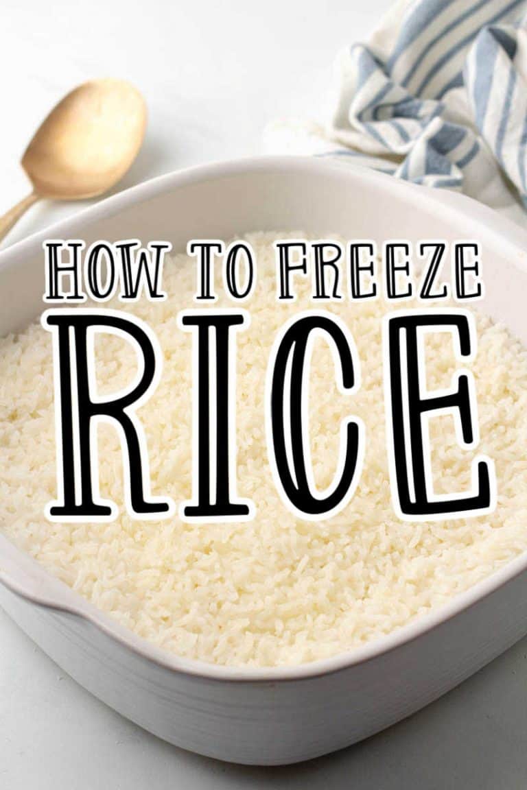 How to Freeze Rice (Brown and White Rice)
