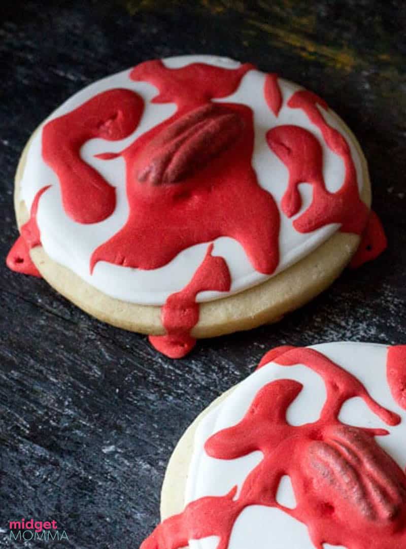Zombie Brain Halloween Sugar Cookies • MidgetMomma