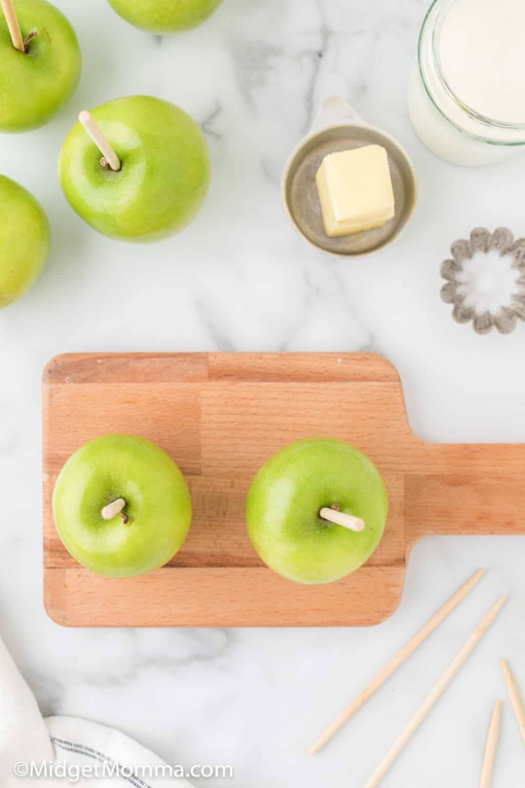 Caramel Turtle Apple with homemade caramel
