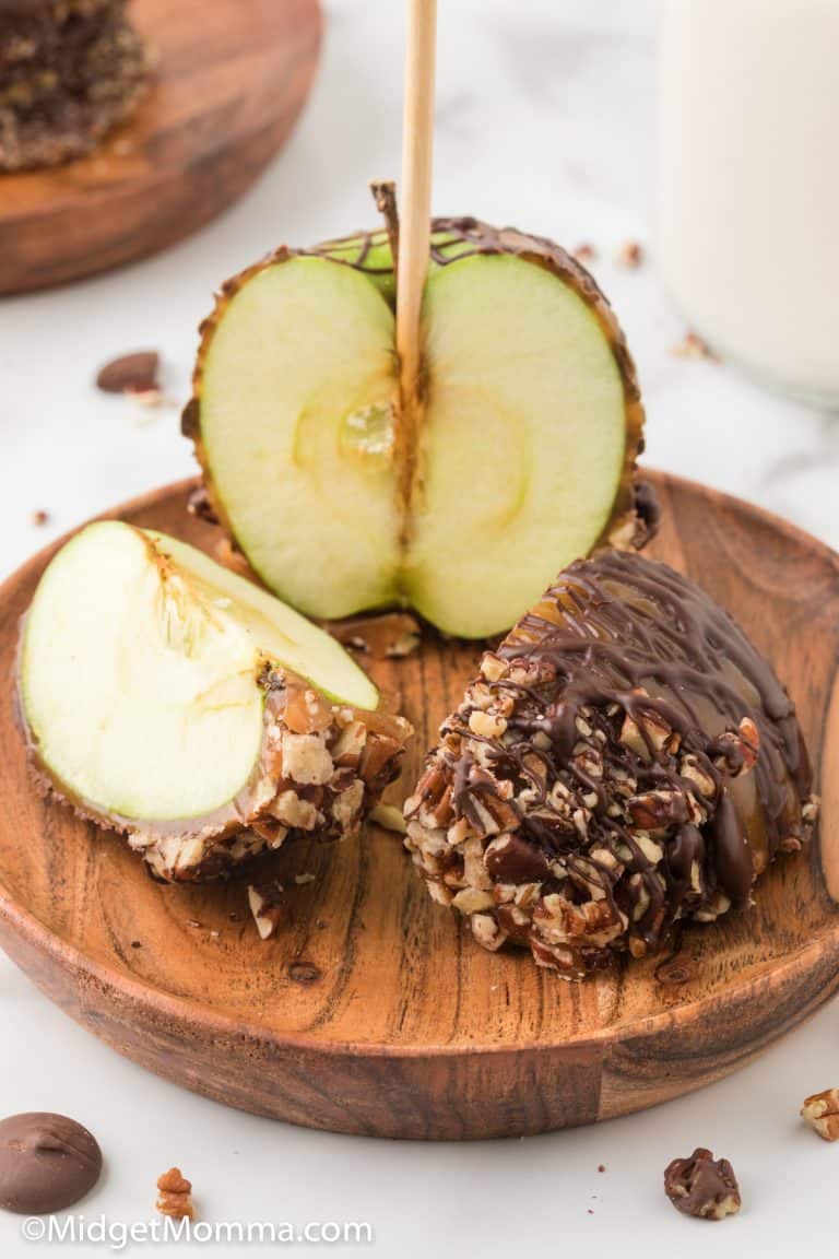 Caramel Turtle Apple with homemade caramel