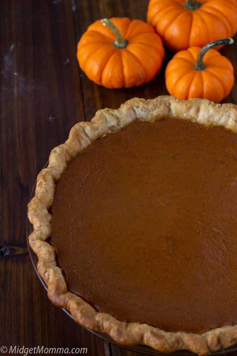 Maple Pumpkin Pie Homemade Pumpkin Pie • MidgetMomma
