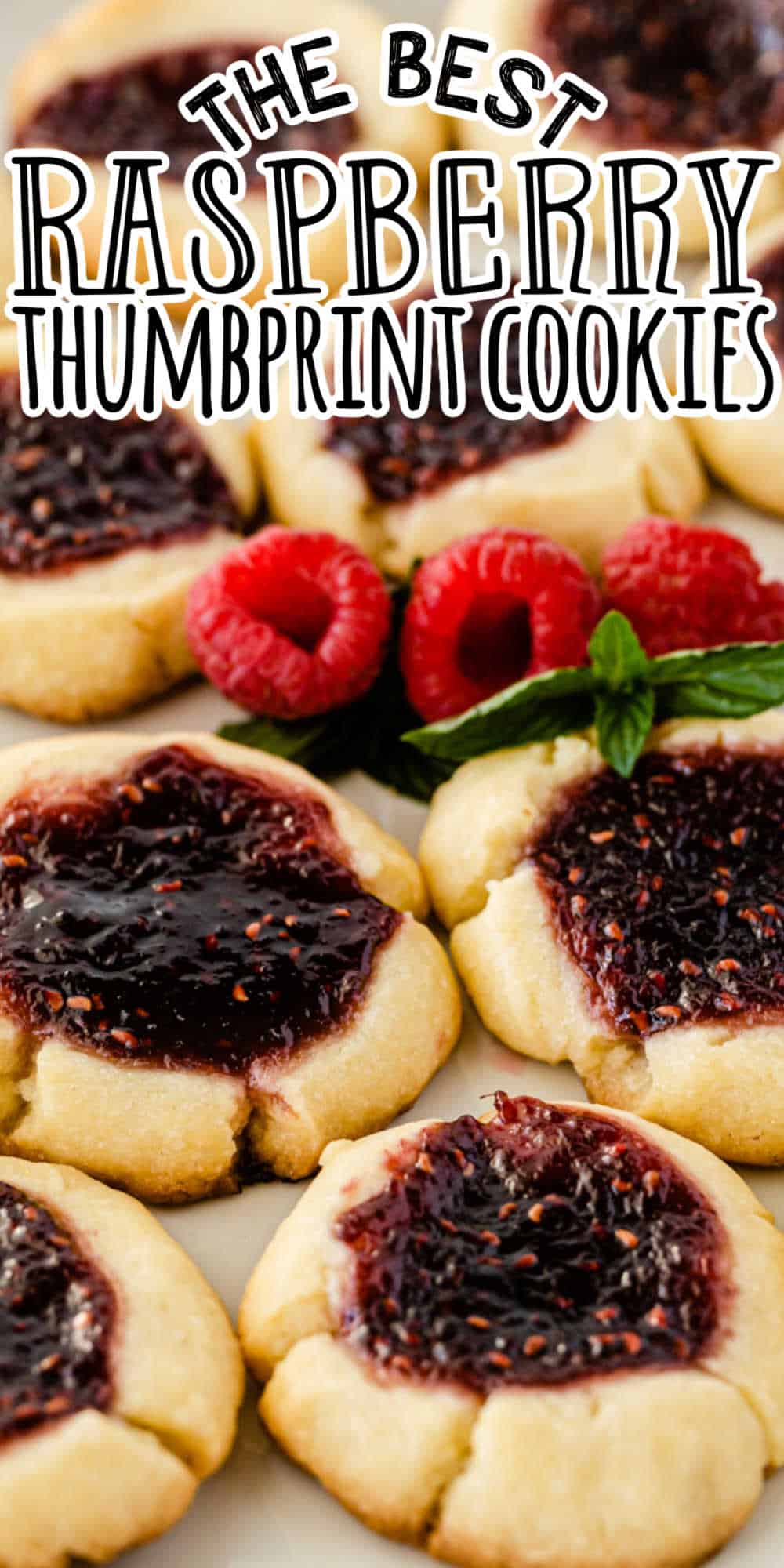 Raspberry Thumbprint Cookies homemade christmas cookie