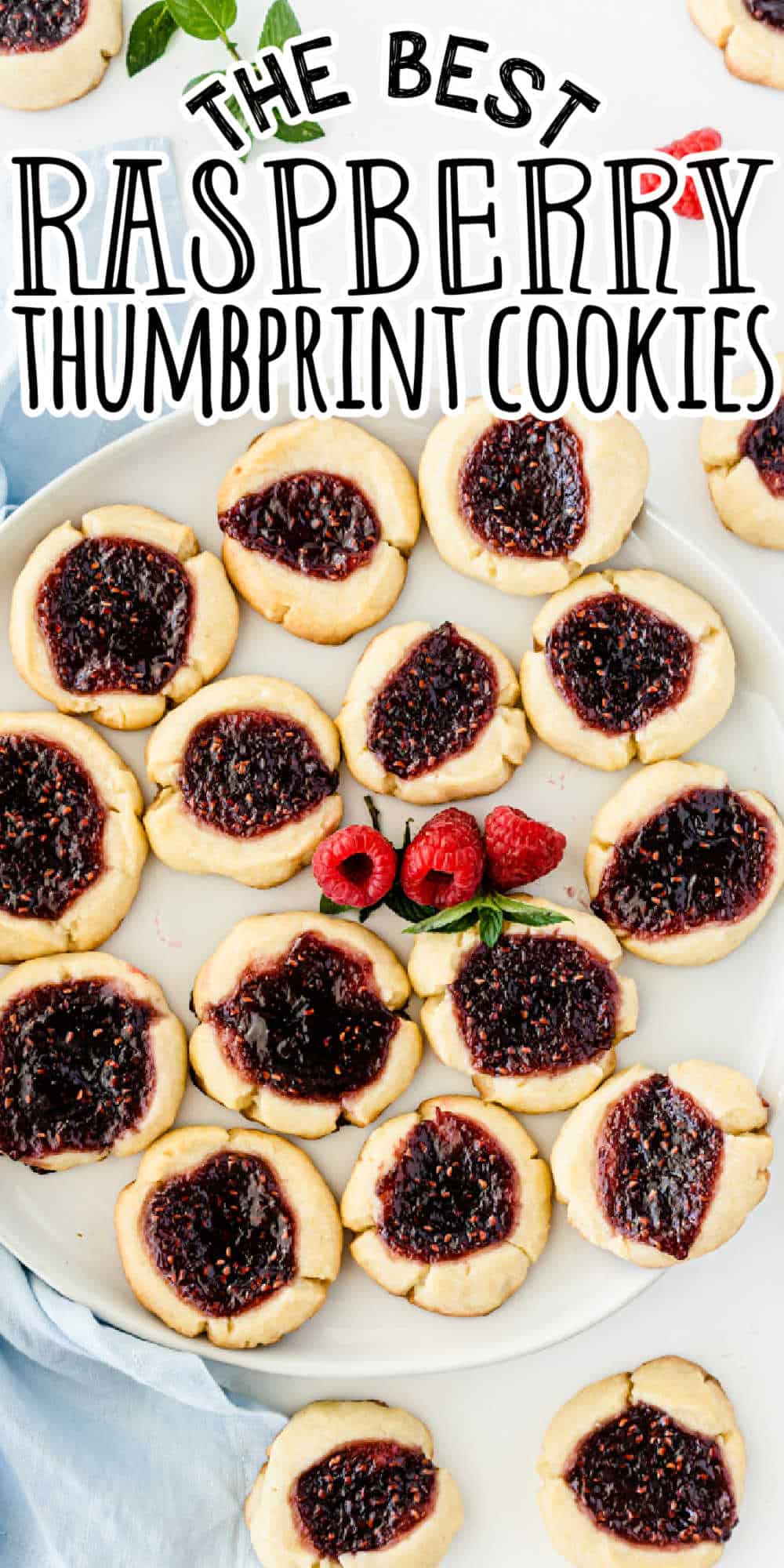 Raspberry Thumbprint Cookies homemade christmas cookie
