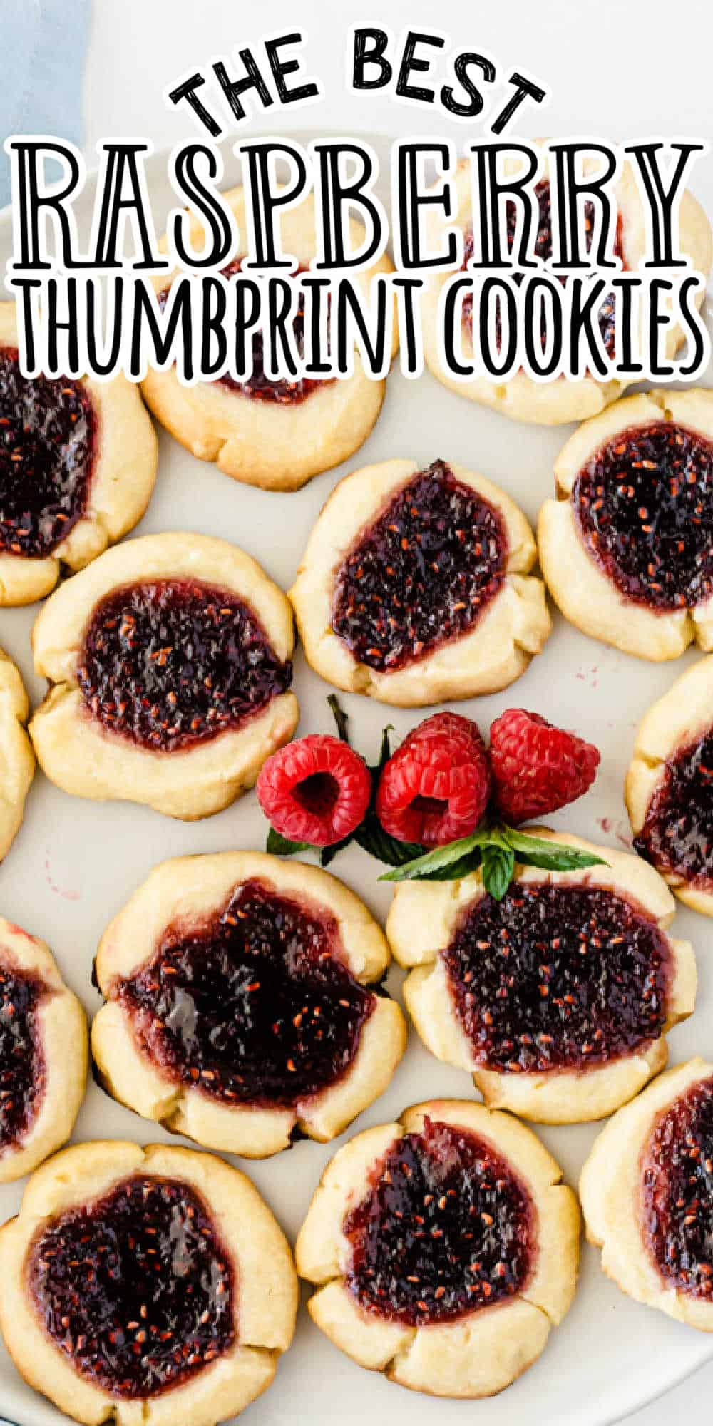Raspberry Thumbprint Cookies homemade christmas cookie