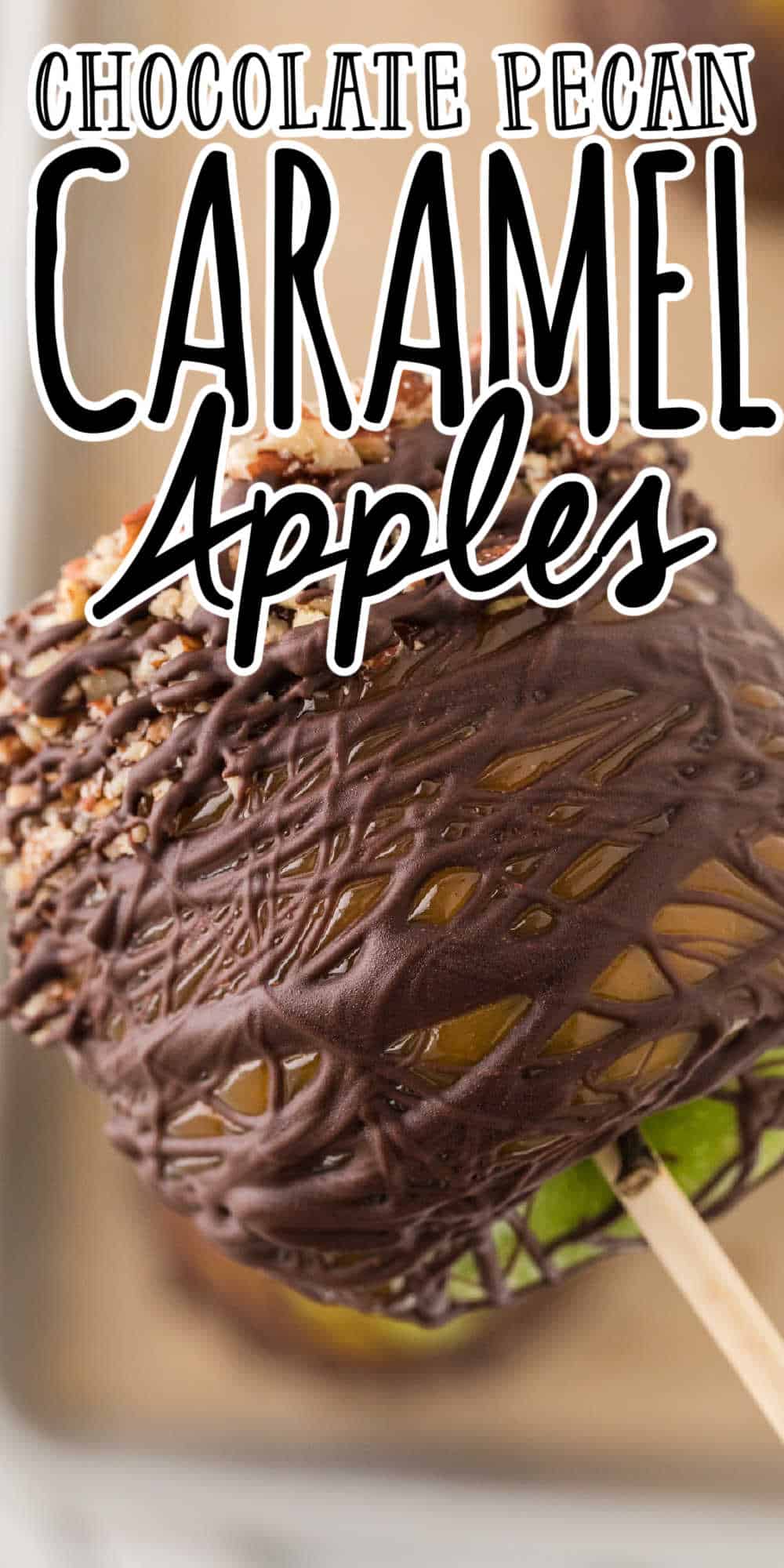Caramel Turtle Apple with homemade caramel