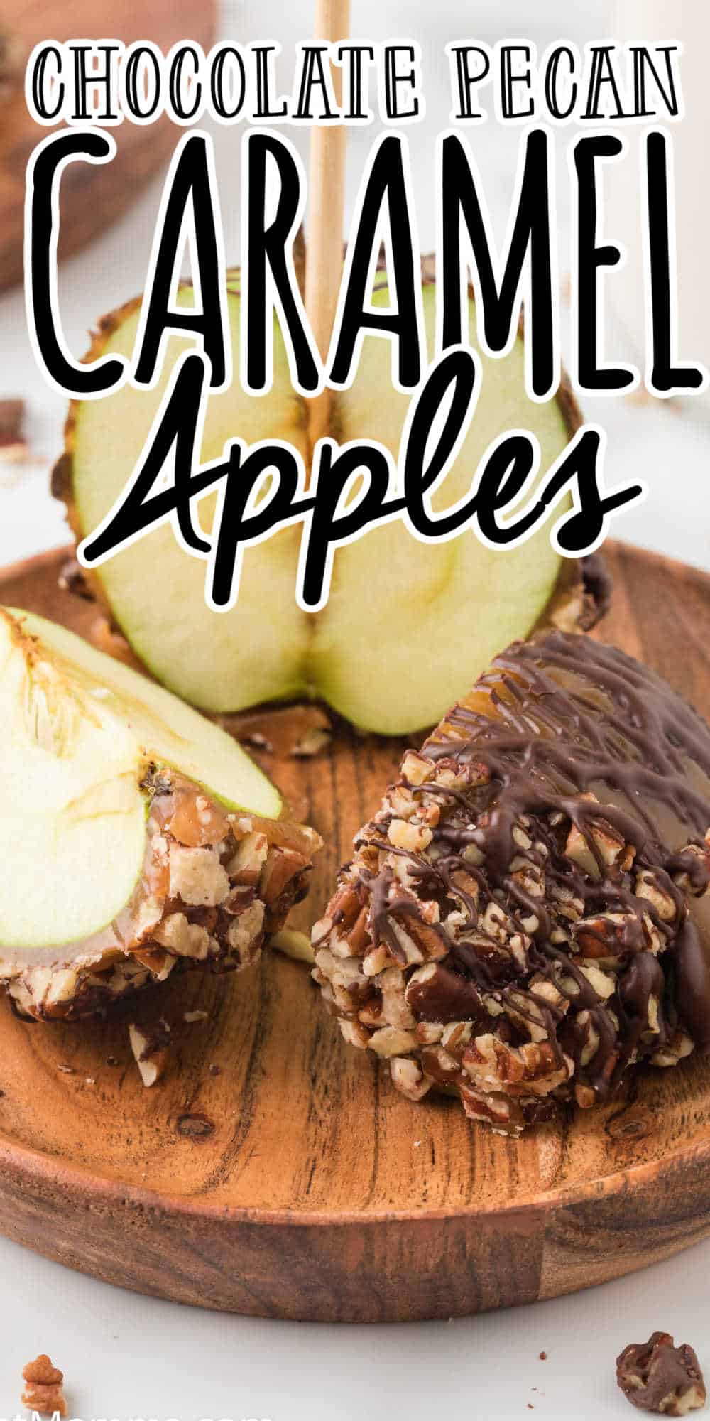 Caramel Turtle Apple with homemade caramel