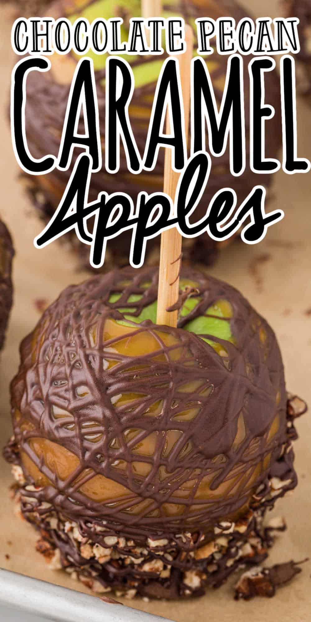 Caramel Turtle Apple with homemade caramel