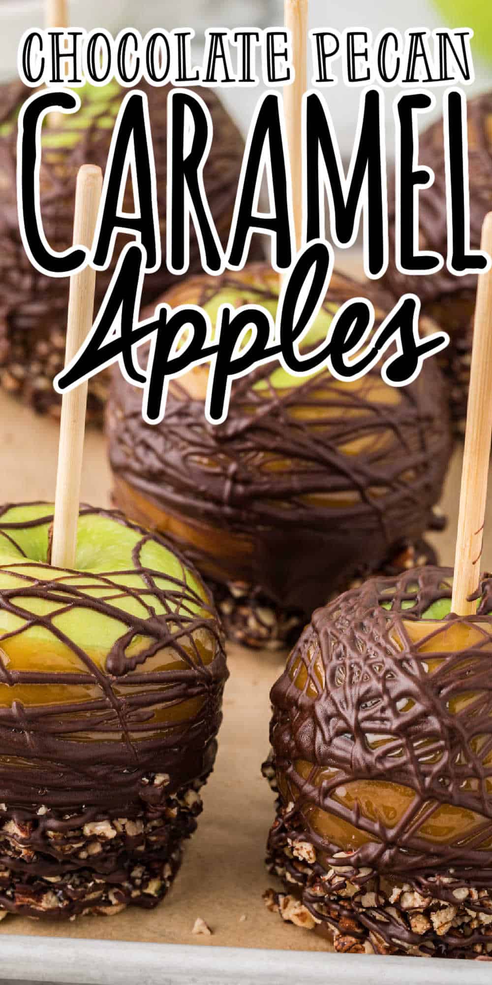Caramel Turtle Apple with homemade caramel