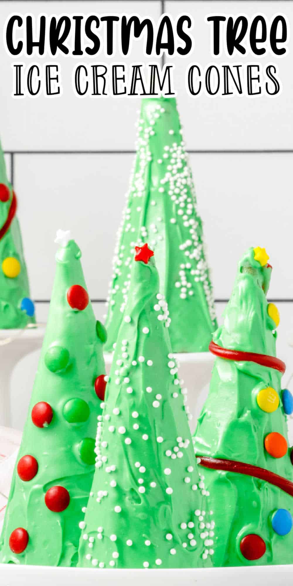 Ice Cream Cone Christmas Trees