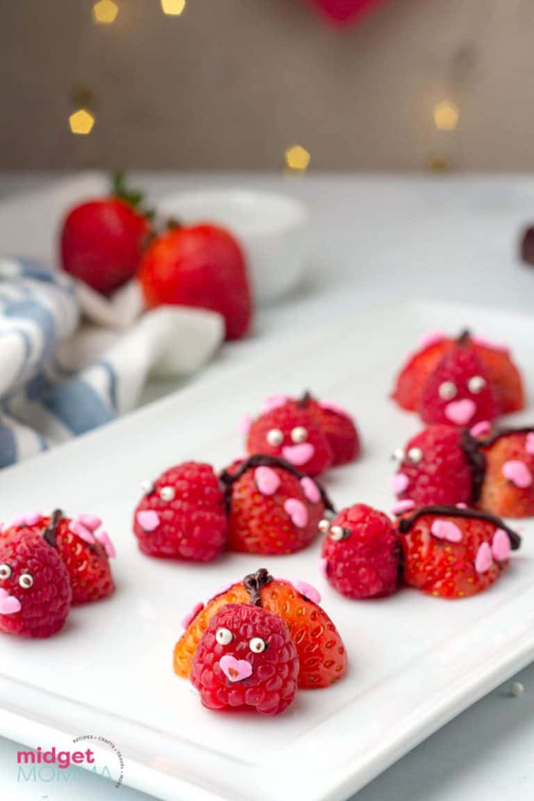 Fruit Love Bugs - Healthy Valentine's Day Treat • MidgetMomma