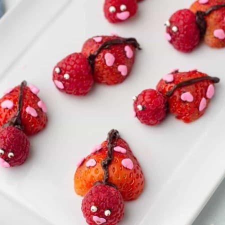 Fruit Love Bugs - Healthy Valentine's Day Treat • MidgetMomma