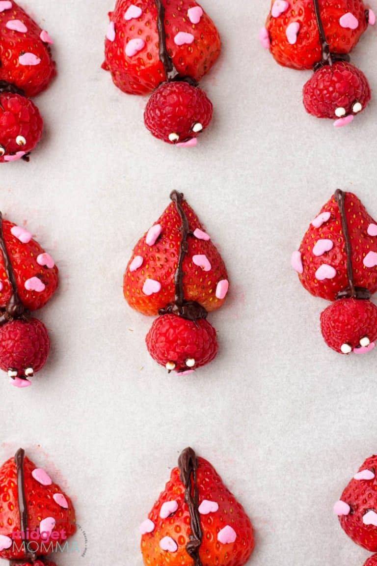 Fruit Love Bugs - Healthy Valentine's Day Treat • MidgetMomma